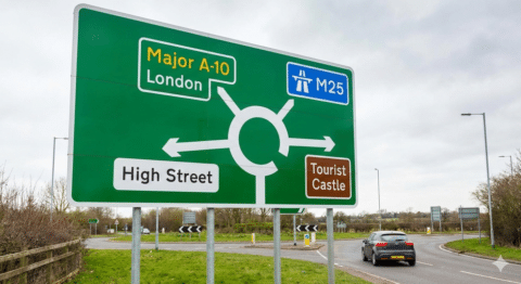 How to Read and Use Roundabout Signs in the UK